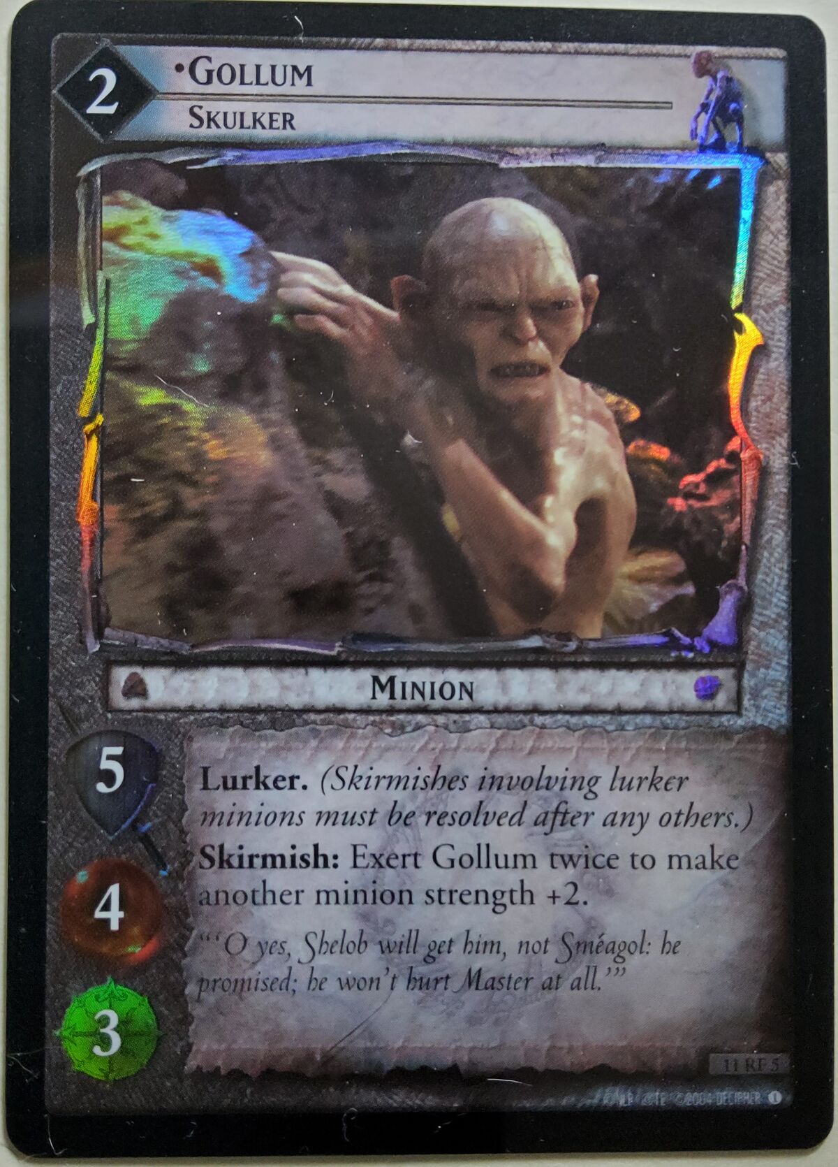 Gollum, Skulker (11RF5) - LOTR-TCG Wiki