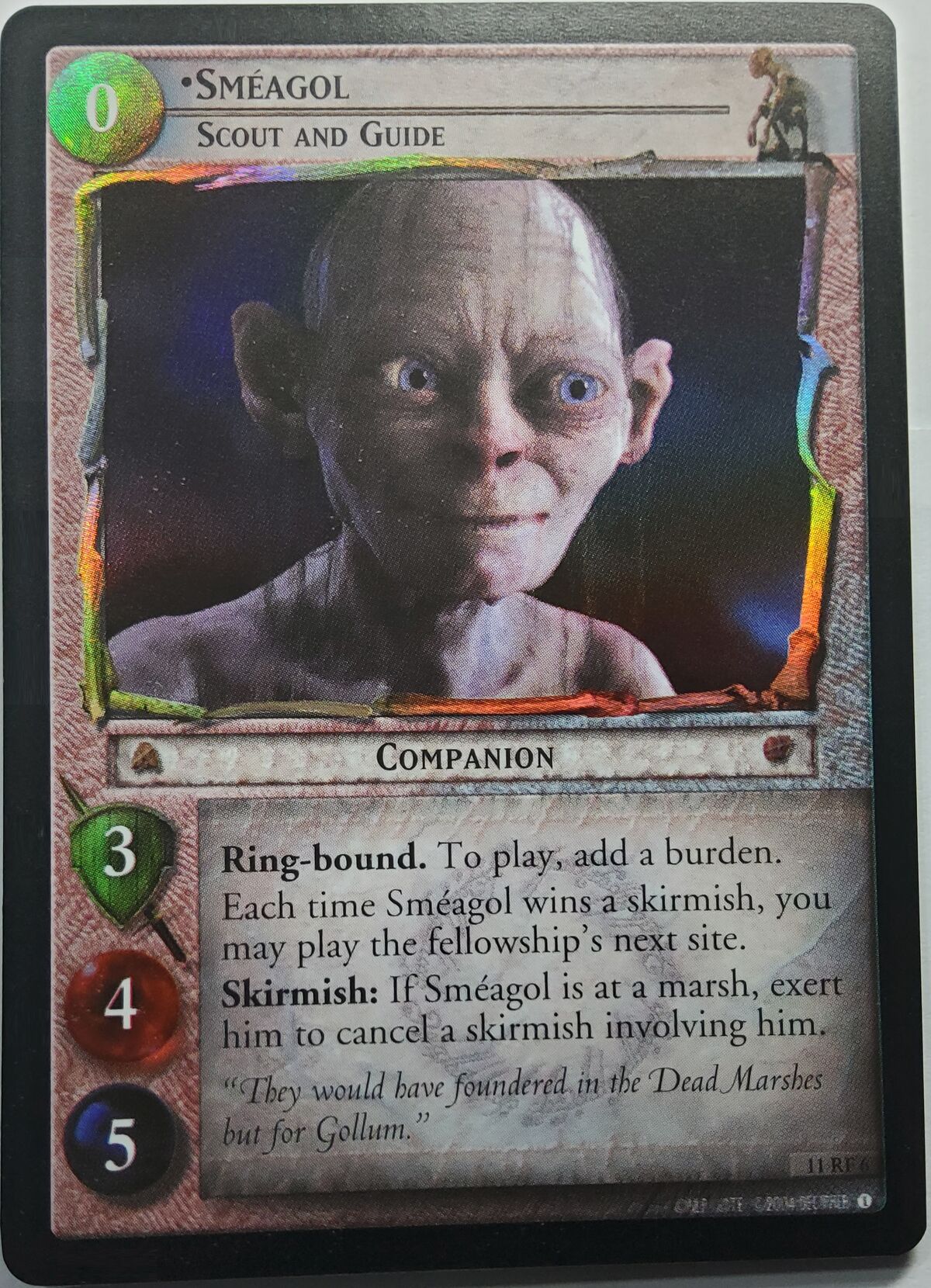 Smeagol, Scout and Guide (11RF6) - LOTR-TCG Wiki