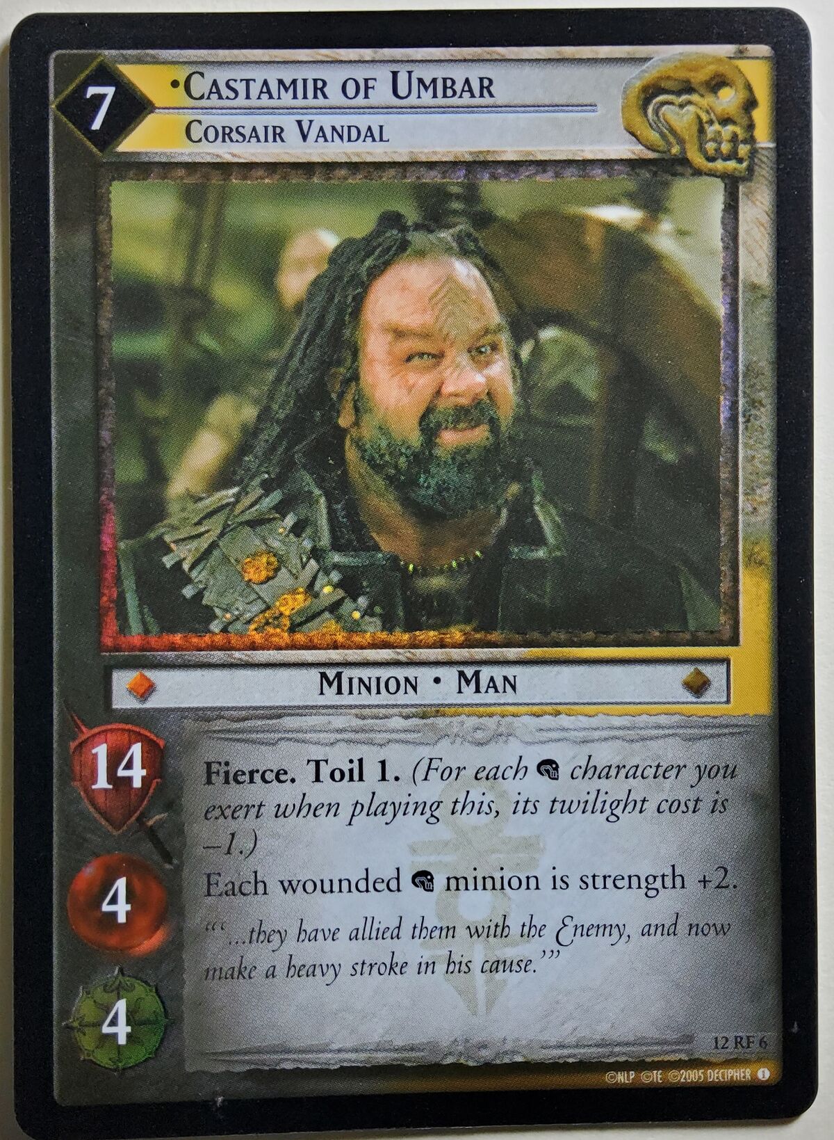 Castamir of Umbar, Corsair Vandal (12RF6) - LOTR-TCG Wiki