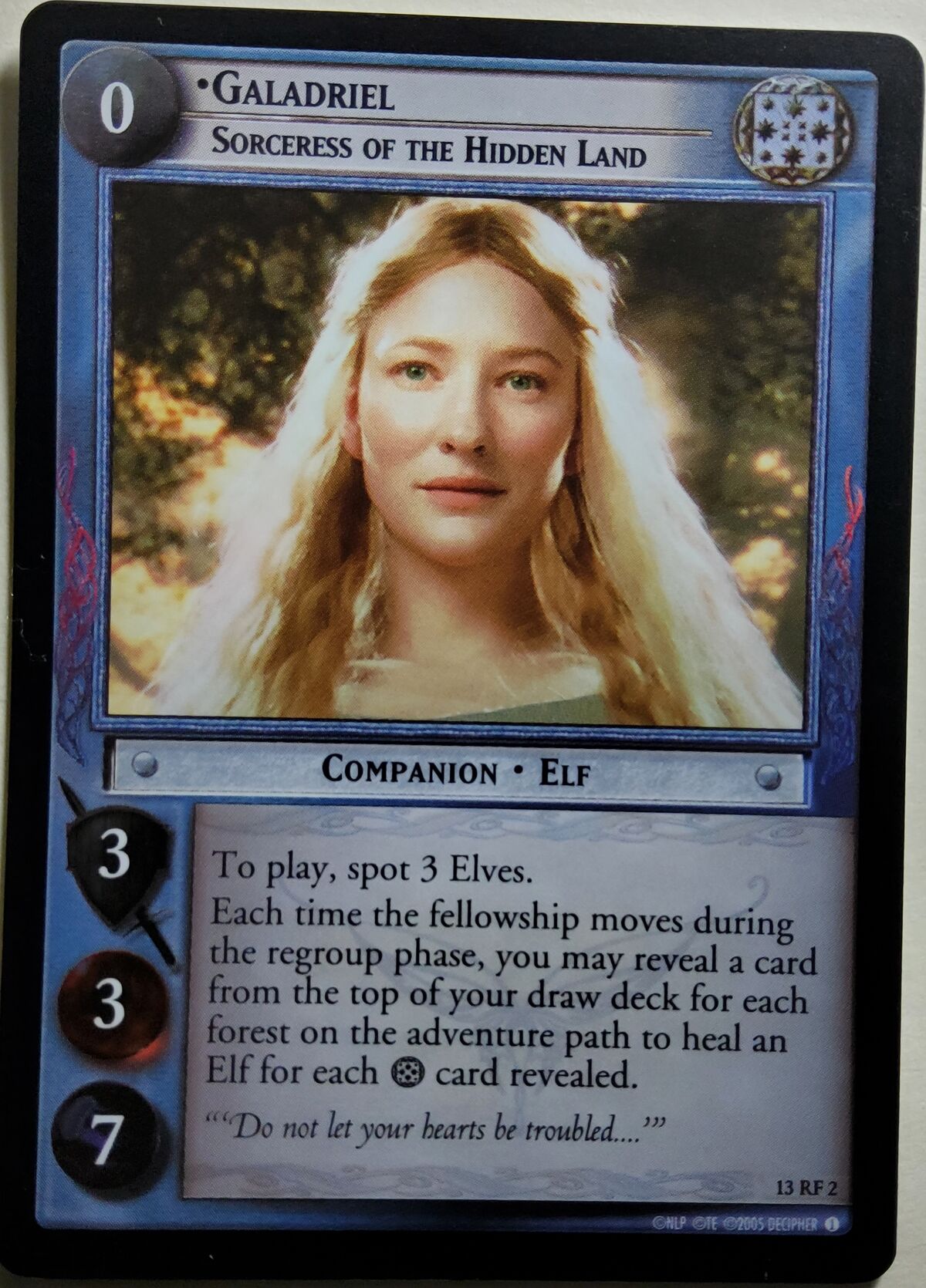 Galadriel, Sorceress of the Hidden Land (13RF2) - LOTR-TCG Wiki
