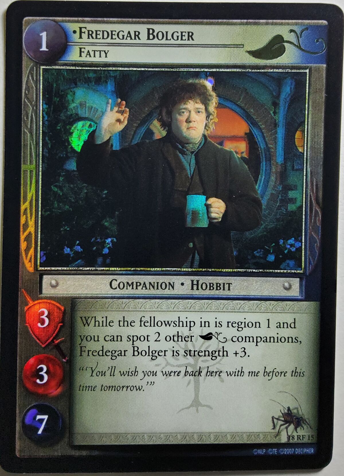 Fredegar Bolger, Fatty (18RF15) - LOTR-TCG Wiki
